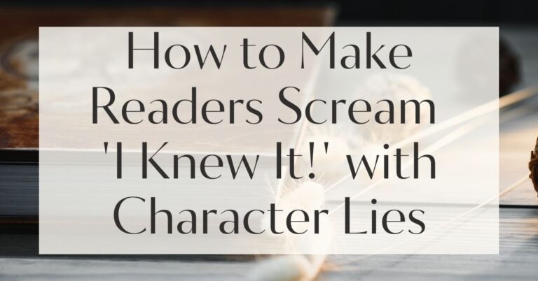 How to Make Readers Scream ‘I Knew It!’ with Character Lies – Write A ...