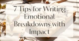 7 Tips for Writing Emotional Breakdowns with Impact – Write A Book Today